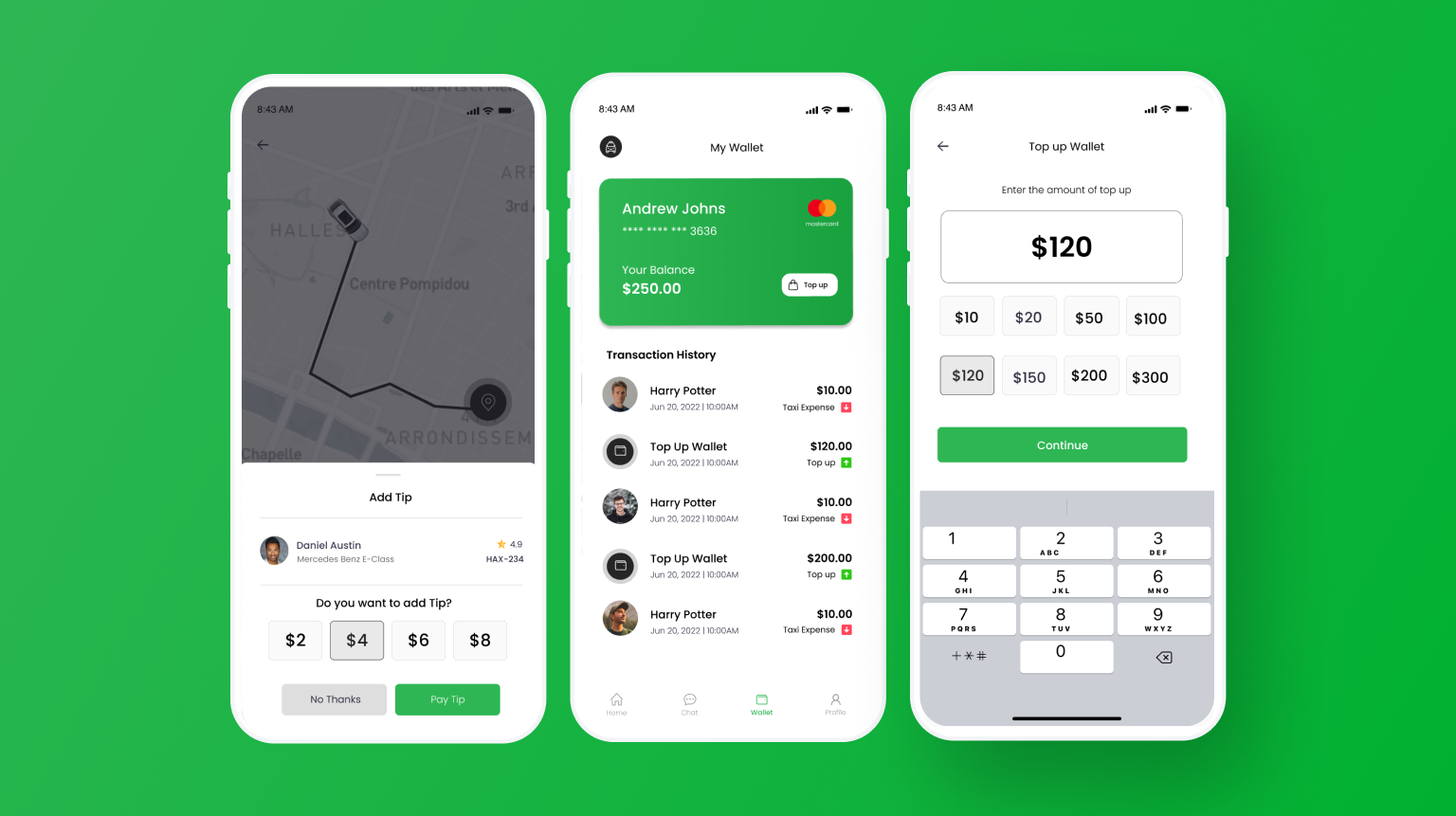 Raido Carpooling – Taxi Booking App Template Flutter by InfusibleCoderPvtLtd